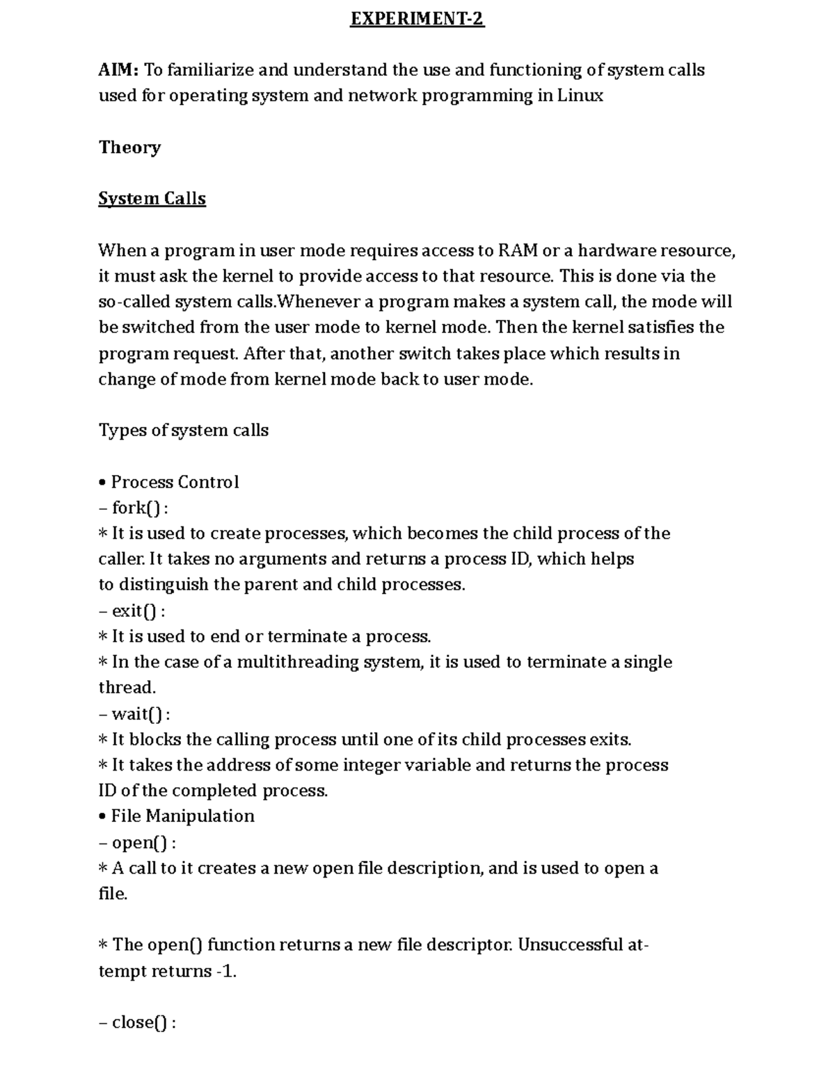 Computer Networks - EXPERIMENT- AIM: To familiarize and understand the ...