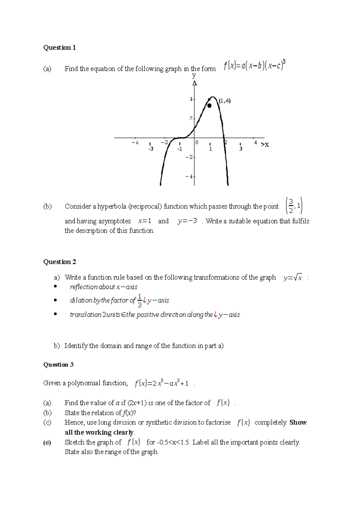 Mathematics Questions 1 Studocu Mathematics Questions 1 Studocu