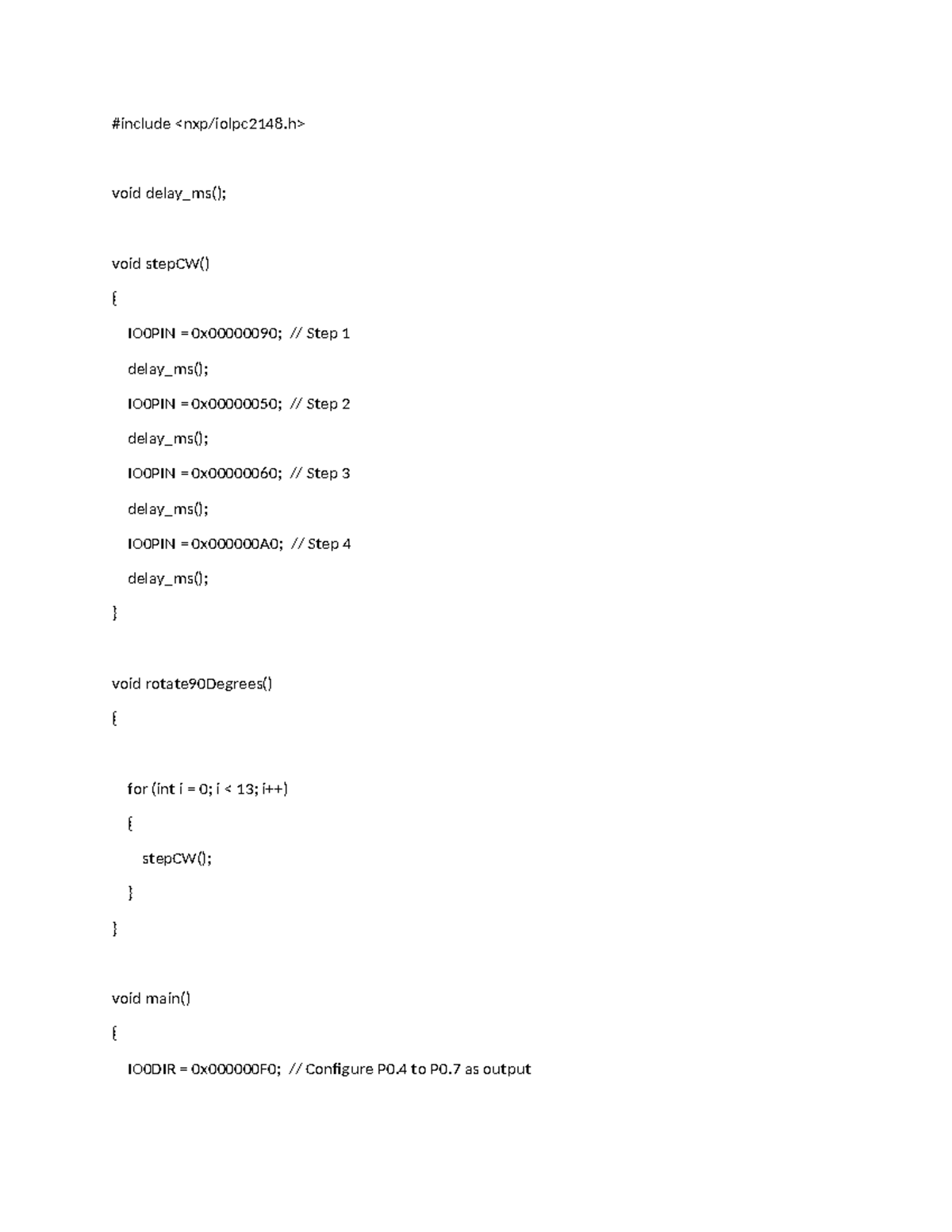 Stepper motor - Experiment 11 - Microcontrollers and Embedded Systems ...