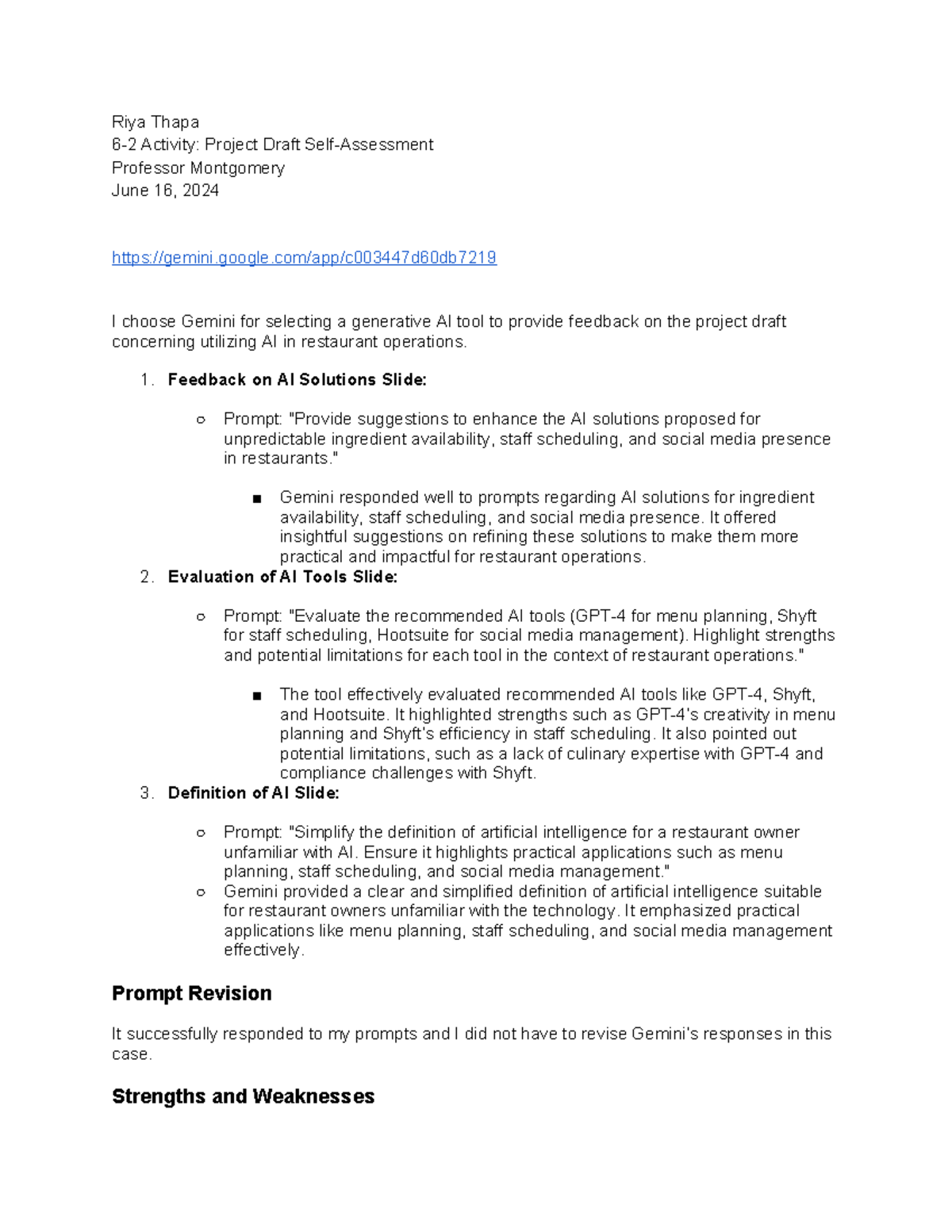 6-2 Activity Project Draft Self-Assessment - Riya Thapa 6-2 Activity ...