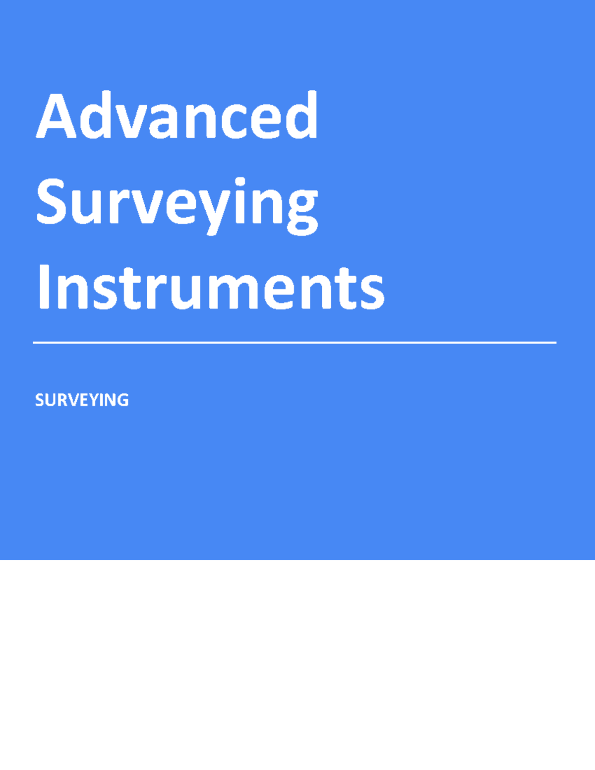 Advanced Surveying Instruments - Copyright © 2014-2021 Testbook Edu ...