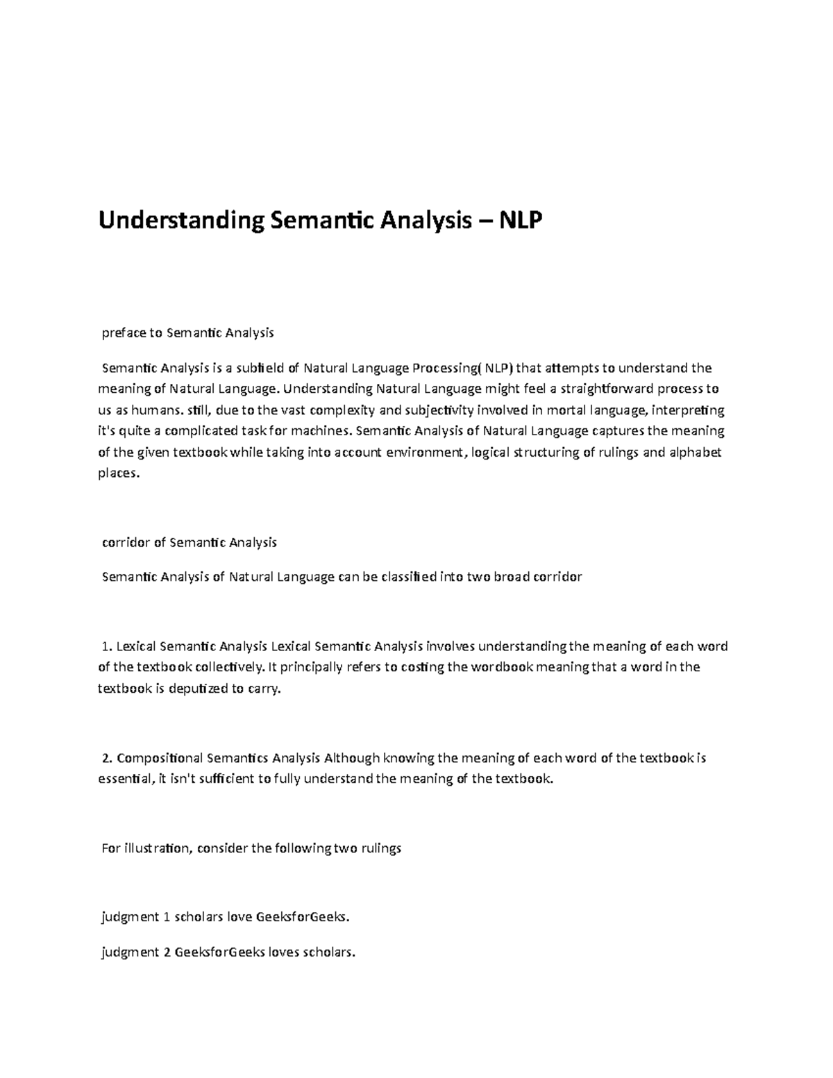 Understanding Semantic Analysis – NLP - Understanding Natural Language might feel a ...