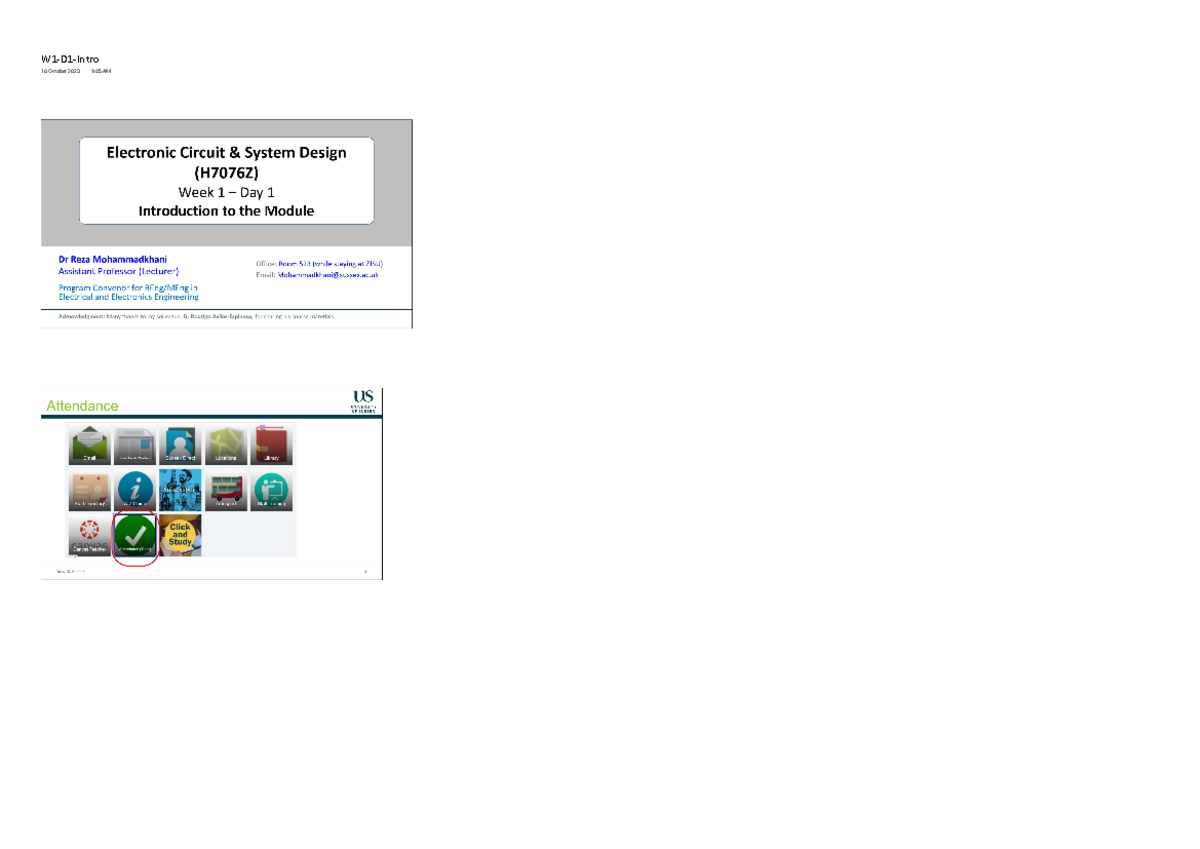 ECSD Week1 Day1 Notes Intro - H7076 - W1-D1-Intro 10 October 2023 9:05 ...