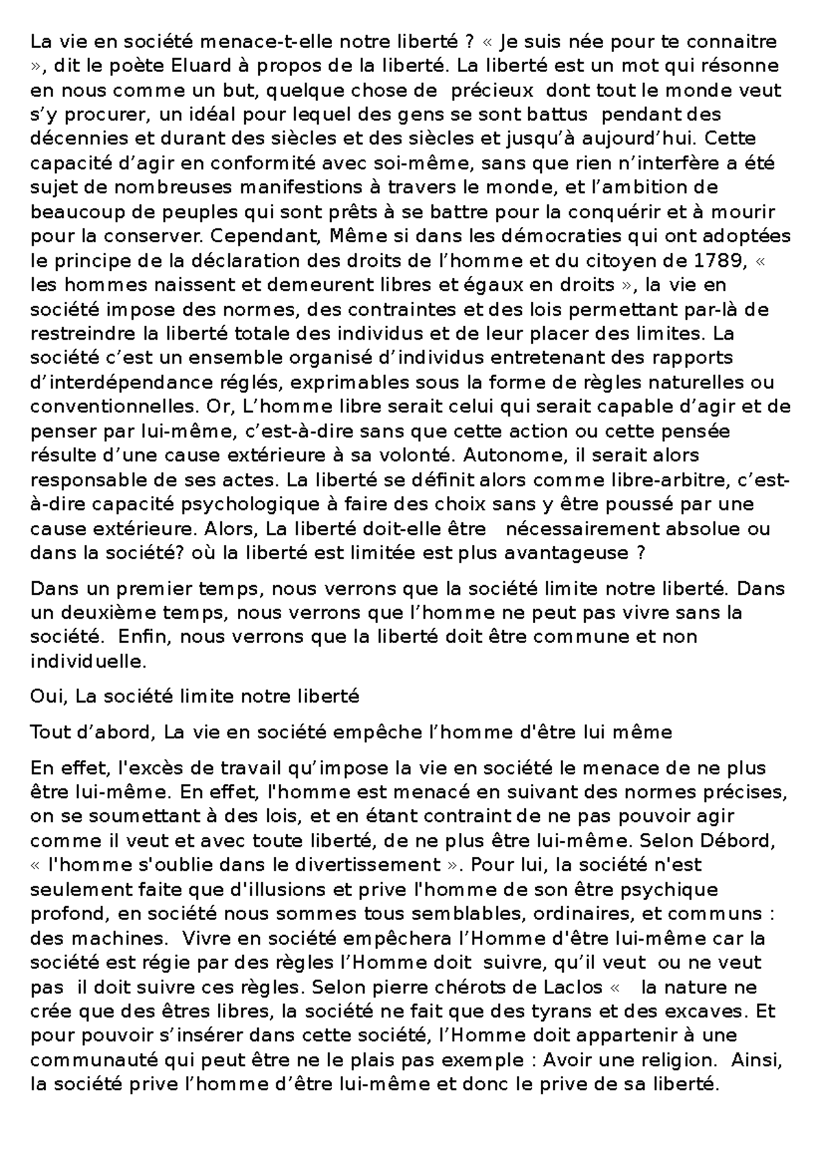 La vie en société c3 - Copy - La vie en société menace-t-elle notre ...