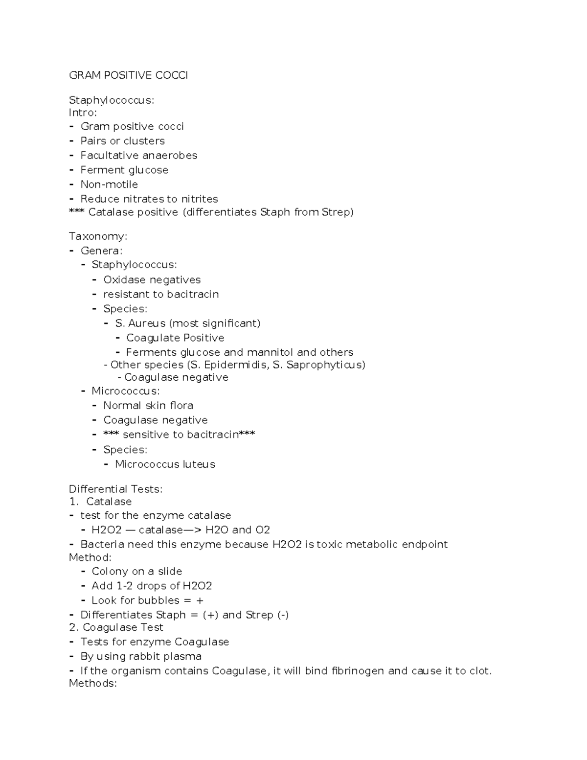 Microbiology 2 GPC - GPC - GRAM POSITIVE COCCI Staphylococcus: Intro ...