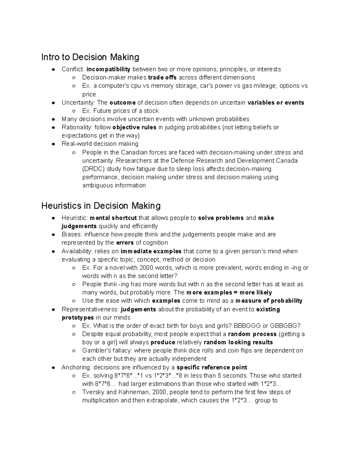 Module 11 Decision Making - Intro to Decision Making Conflict ...
