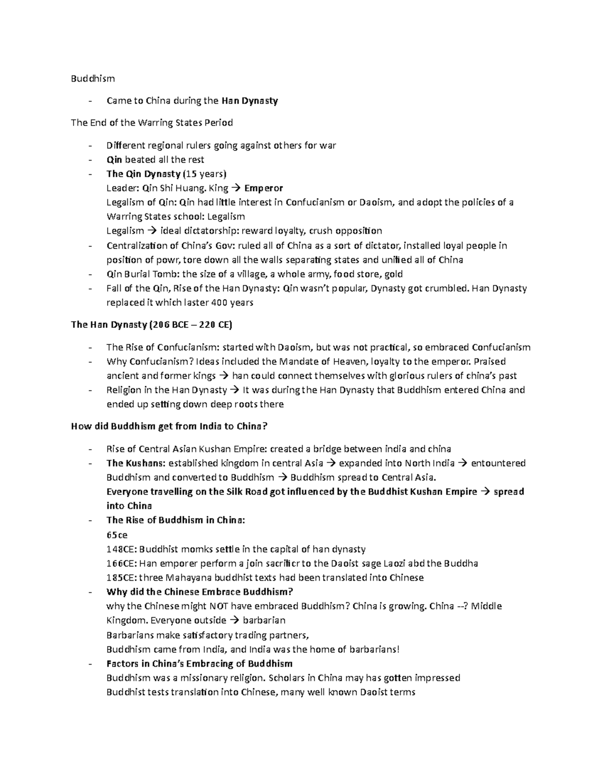 18 Buddhism Comes To China - Buddhism Came to China during the Han ...