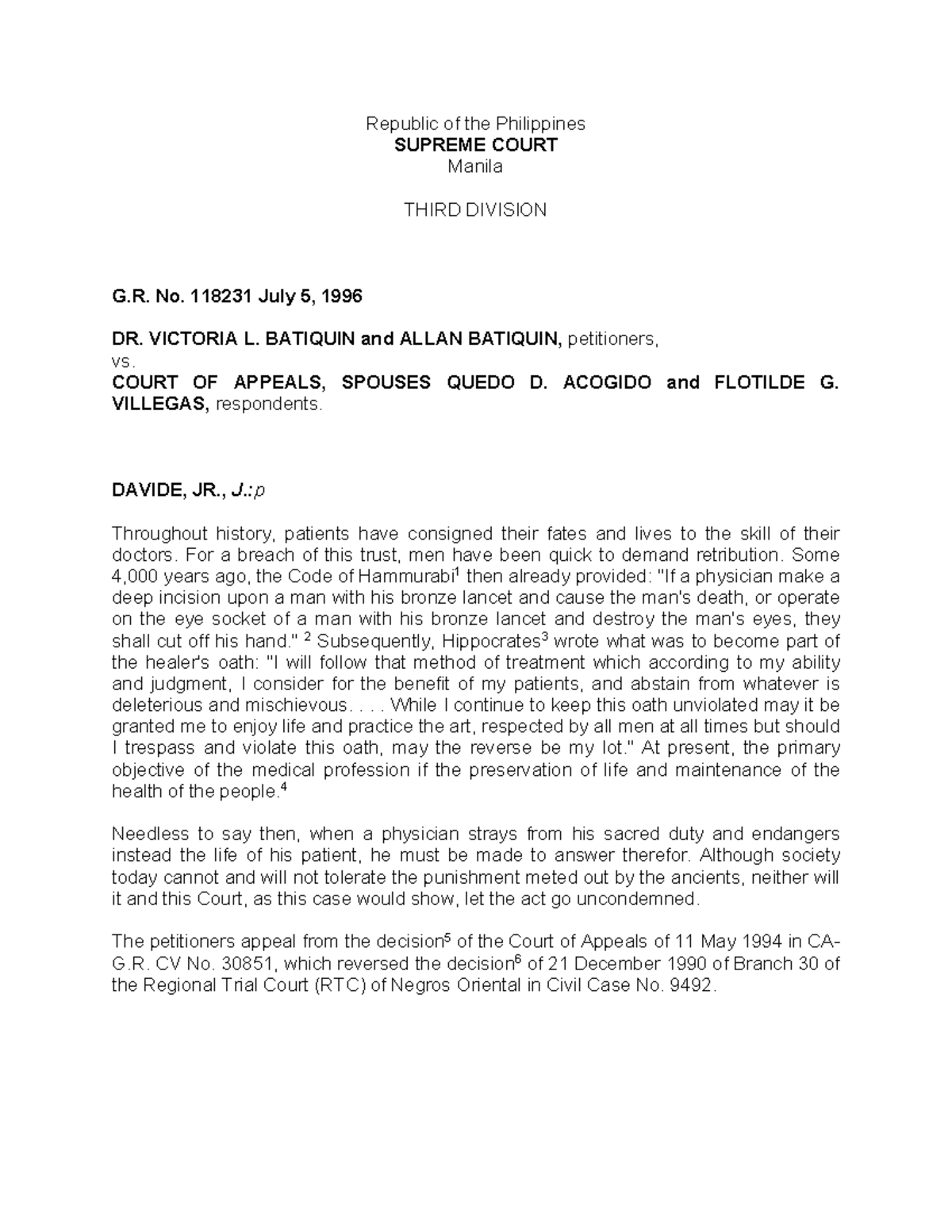 Batiquin-vs - case - Republic of the Philippines SUPREME COURT Manila ...