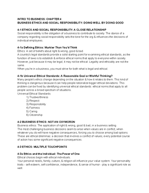 Intro TO Business Chapter 1 - INTRO TO BUSINESS: CHAPTER 1 BUSINESS NOW ...