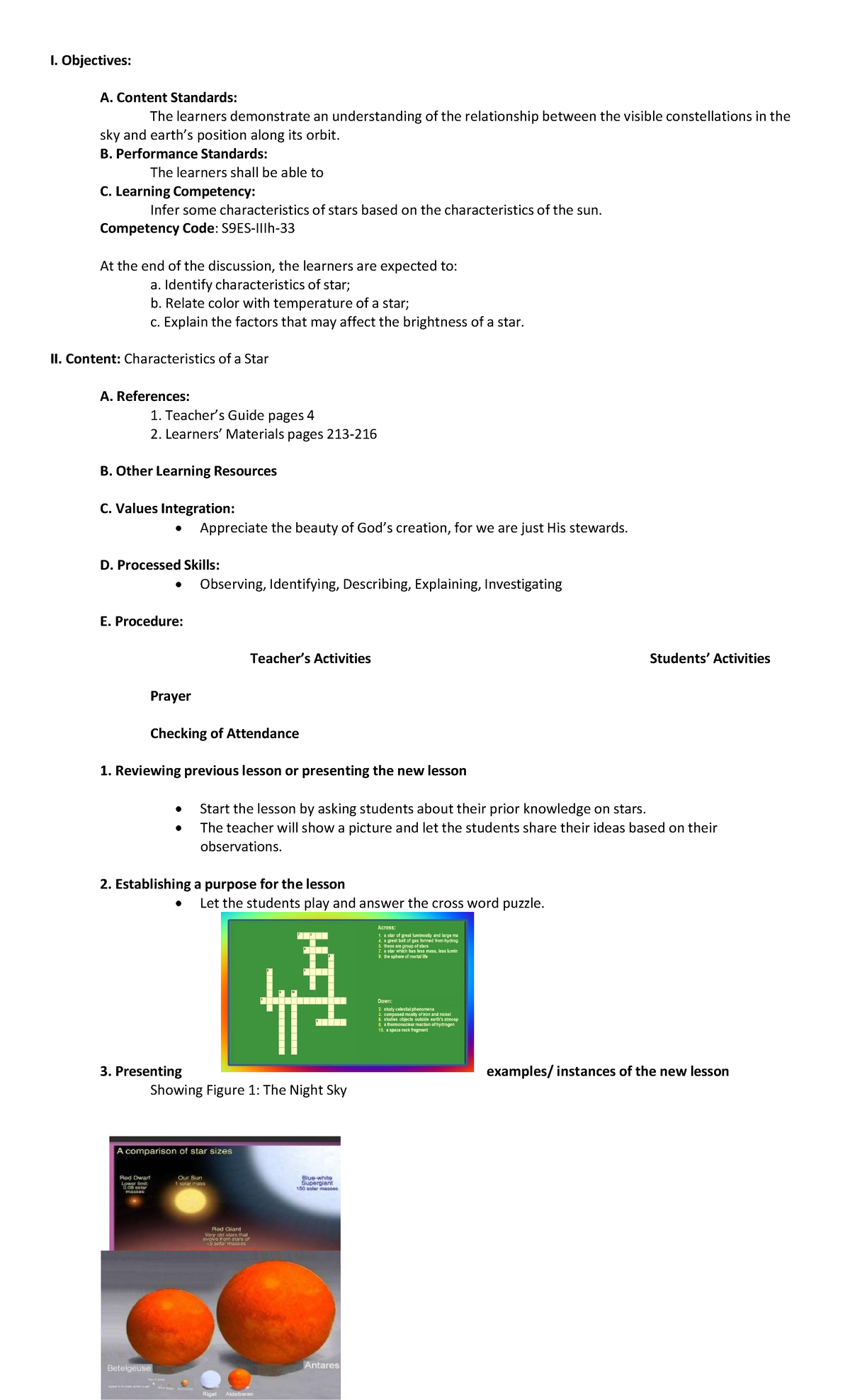 Final understanding-the-characteristics-of-stars - I. Objectives: A ...