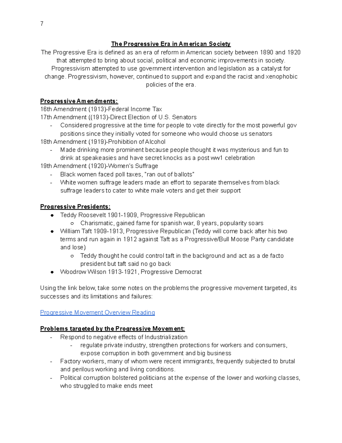 The Progressive Era in American Society - Progressivism attempted to ...