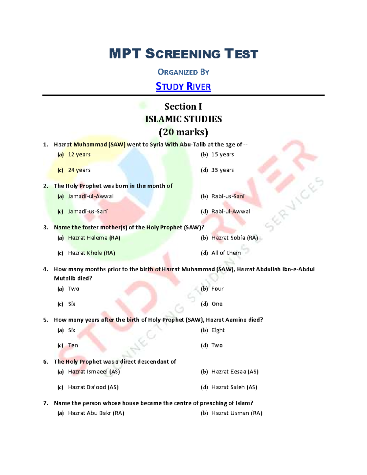 Test#2 MPT - Free Practice Test by Study River - MPT SCREENING TEST ...