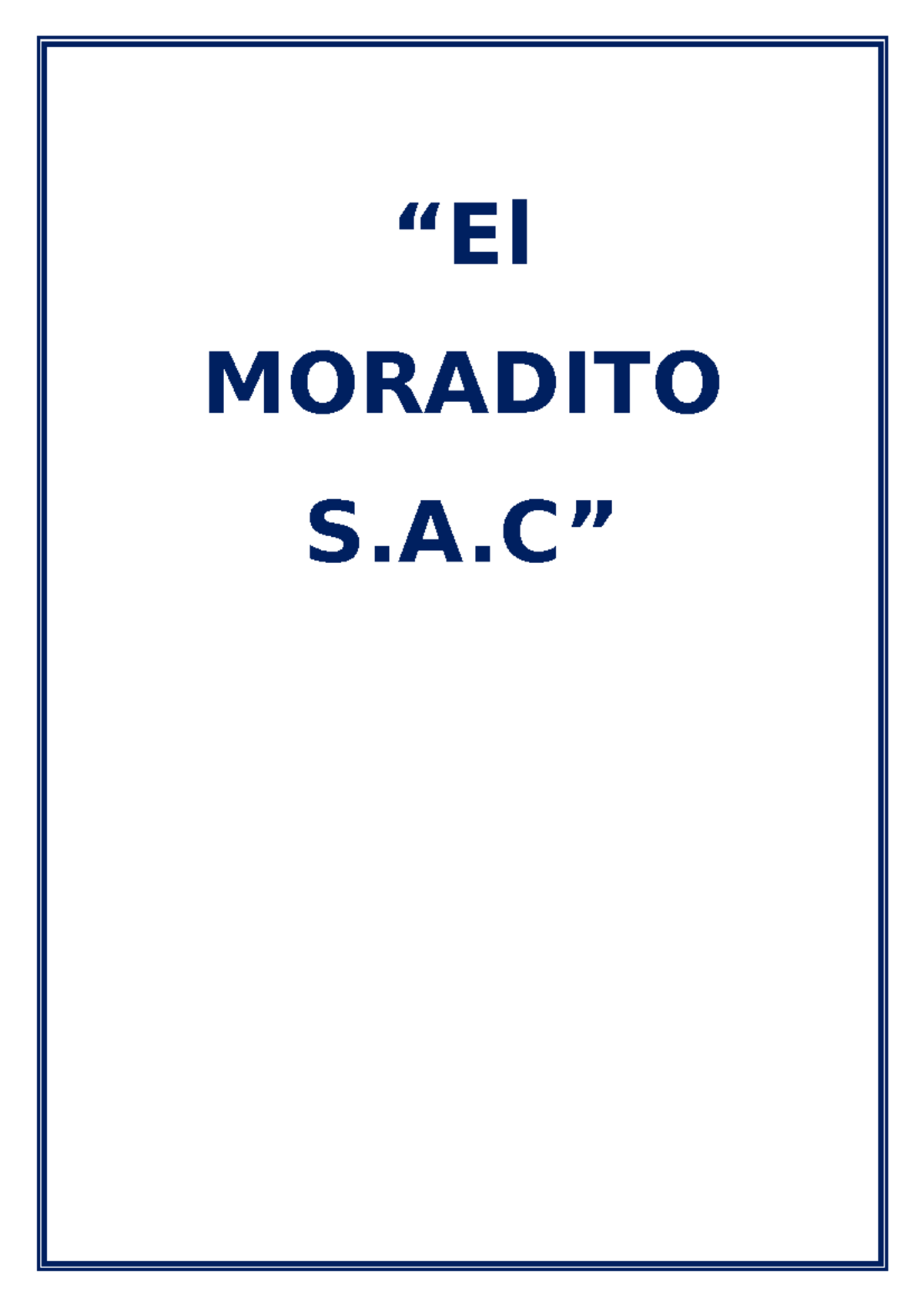 Proyecto Mermelada - “El MORADITO S.A” INDICE CAPITULO I: ASPECTOS ...