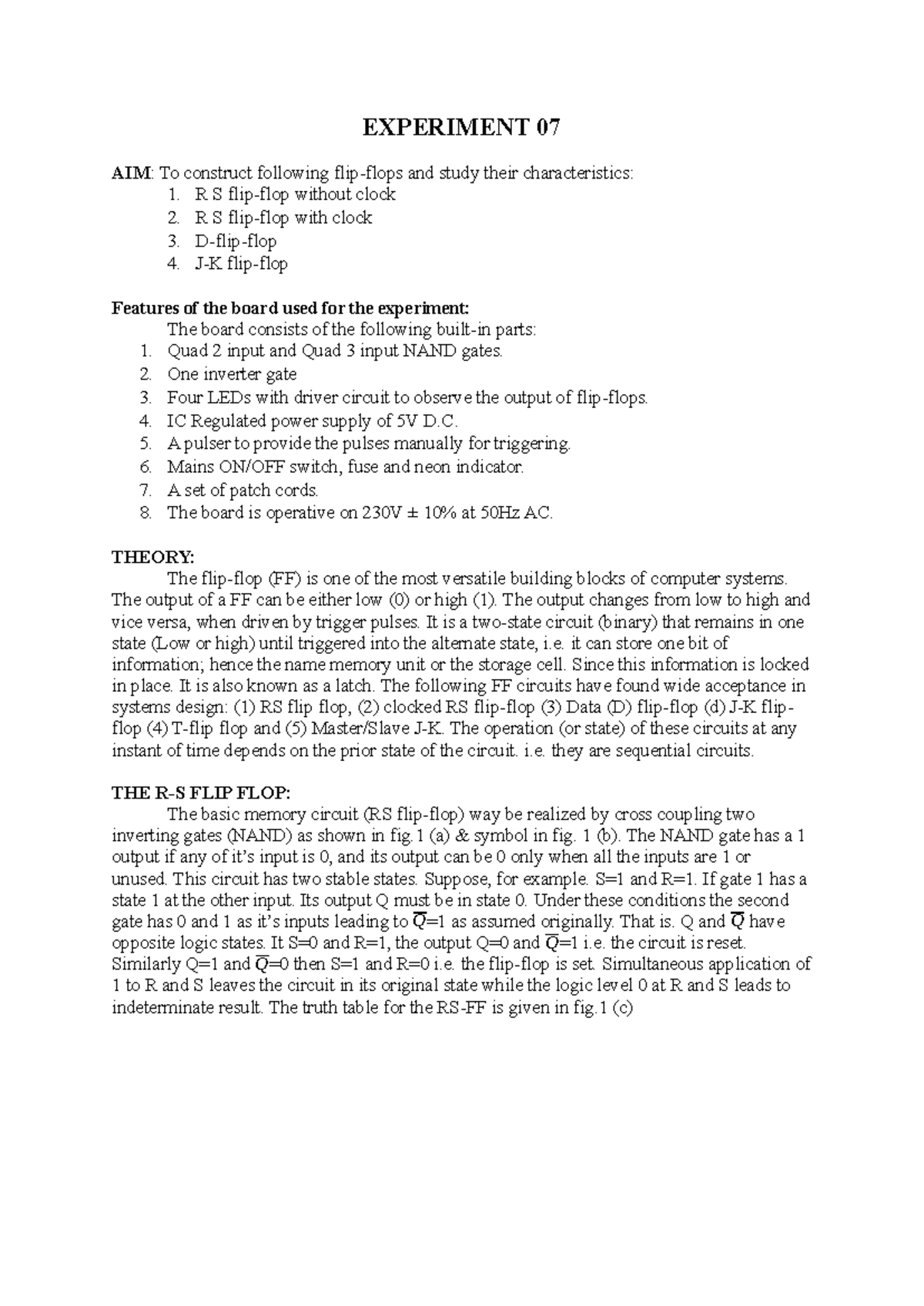 DE&DI Experiments - just for reference - EXPERIMENT 07 AIM: To ...