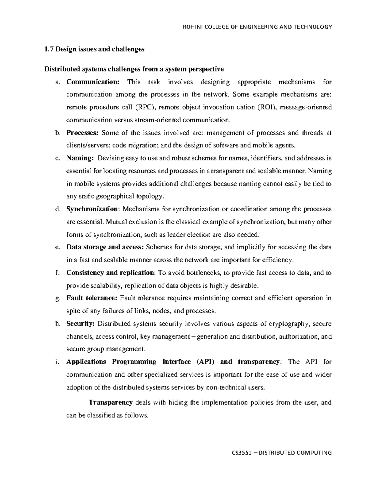 Design issue in ds operating system - 1 Design issues and challenges ...