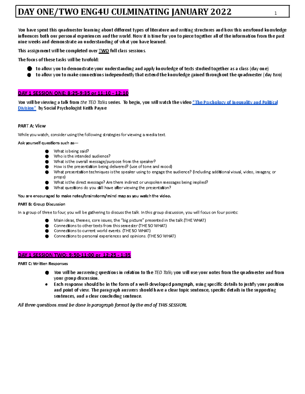 ENG 4U Culminating Day 1 Part A Jan 2022.docx (1) (Auto Recovered ...
