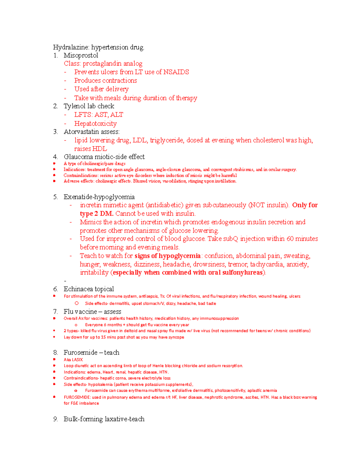 Misoprostol - study - Hydralazine: hypertension drug. 1. Misoprostol ...