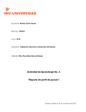 Act 3. plan estrategico - Alumno: Laura Lucas Martínez Matrícula: 189731 Grupo: DB Materia ...