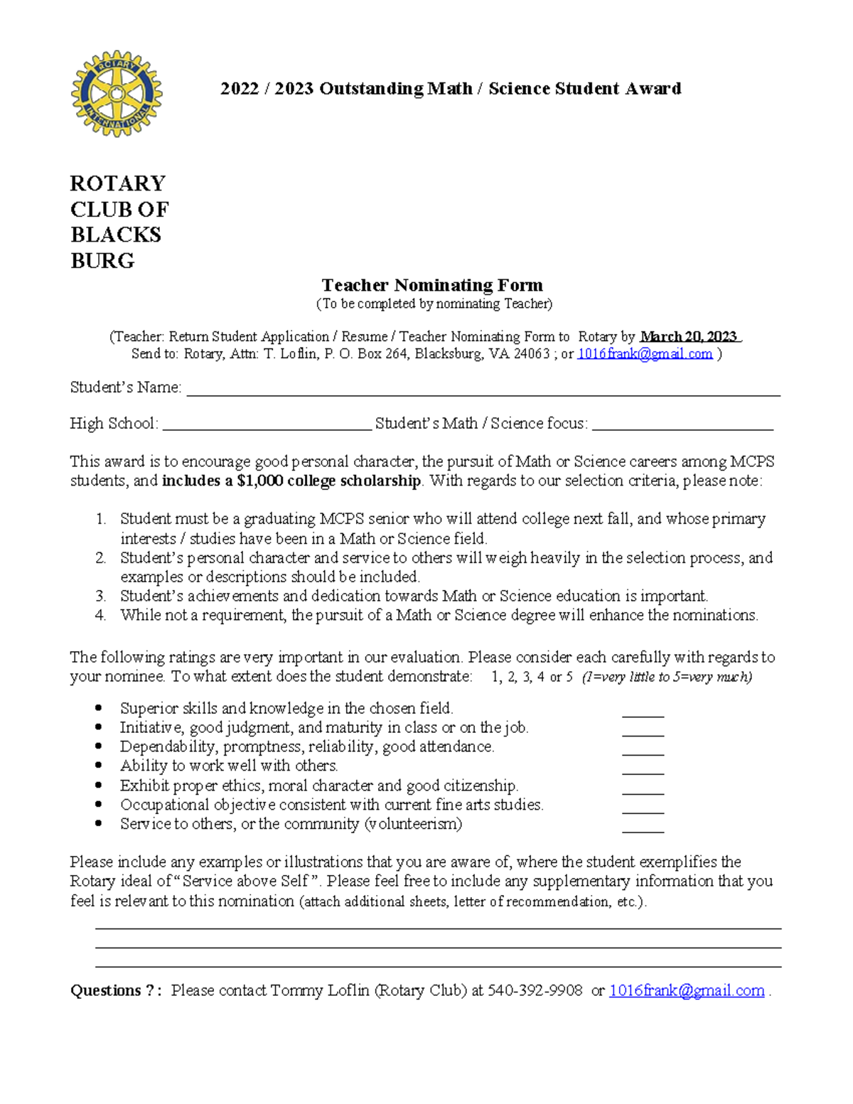 Mth+Sci++nomination+form++22+23 - ROTARY CLUB OF BLACKS BURG 2022 / ...