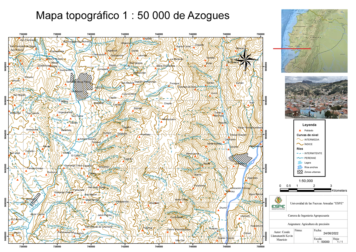 Tarea 1 2P Mapa Azogues - # # # # # # # # # ####### R í o B u r g a y ...