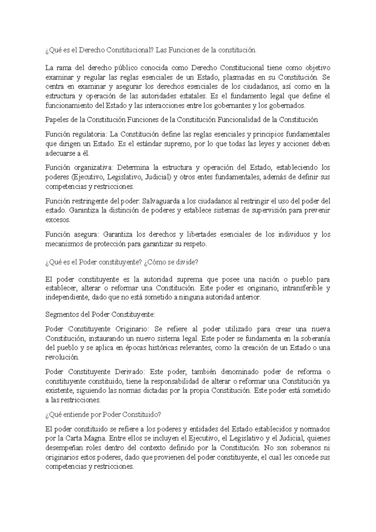 Qué es el Derecho Constitucional Foro - ¿Qué es el Derecho ...