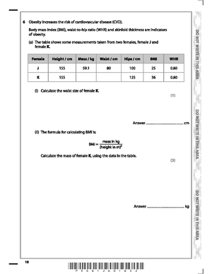 Edexcel Biology Unit2 Jan2023 Markscheme - Mark Scheme (Results ...