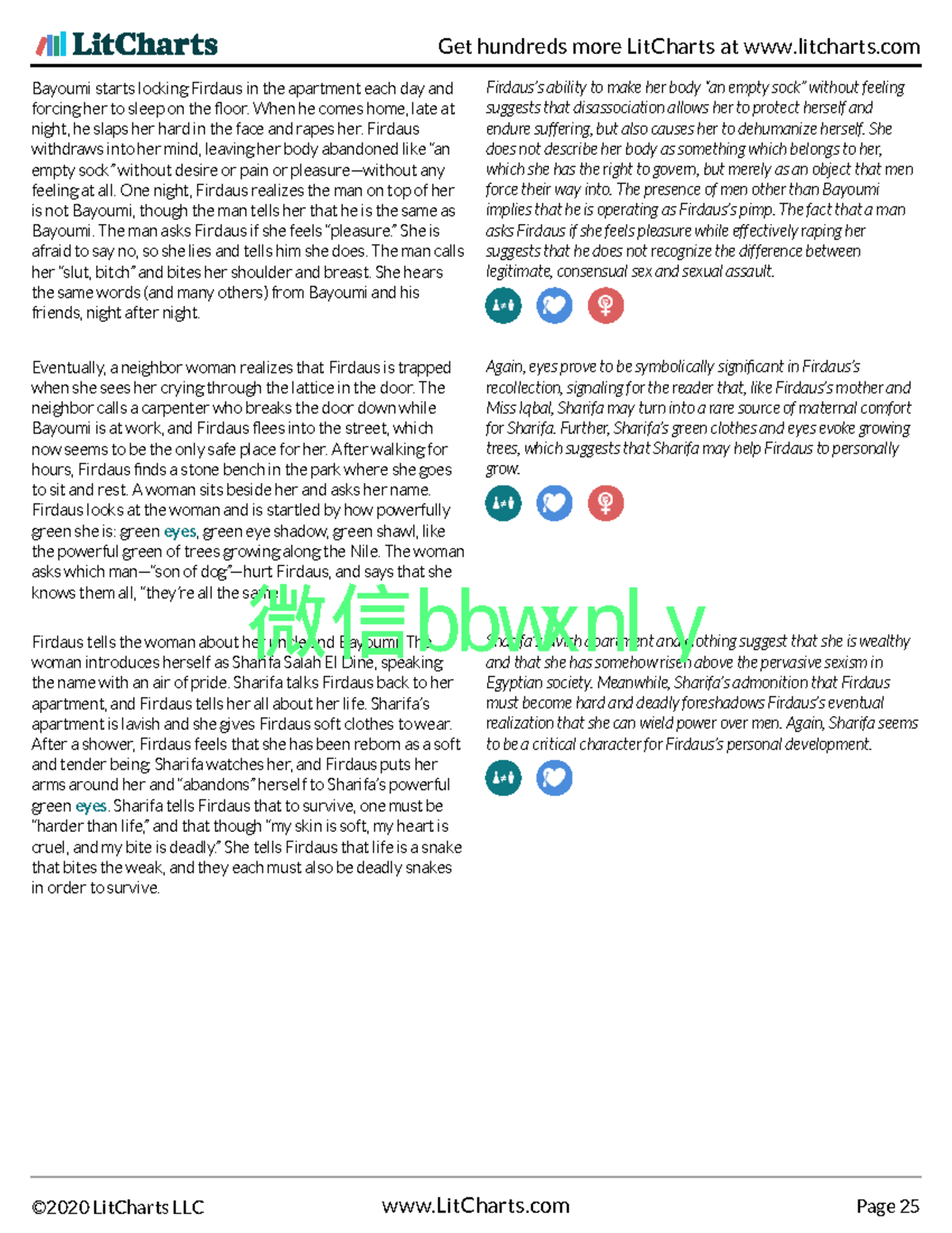 Woman-at-Point-Zero-Lit Chart (3) 25 - Bayoumi starts locking Firdaus ...