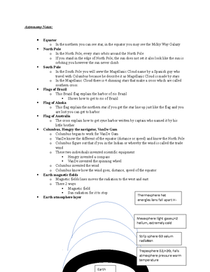 Astro study note - Astronomy notes study guide Origins of the universe ...