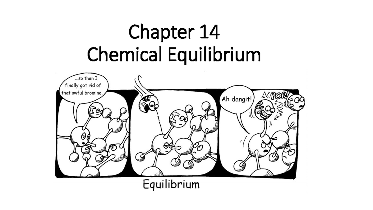 Module 3A-Chemical Equilibrium Lectures Full-1 - Chapter 14 Chemical ...