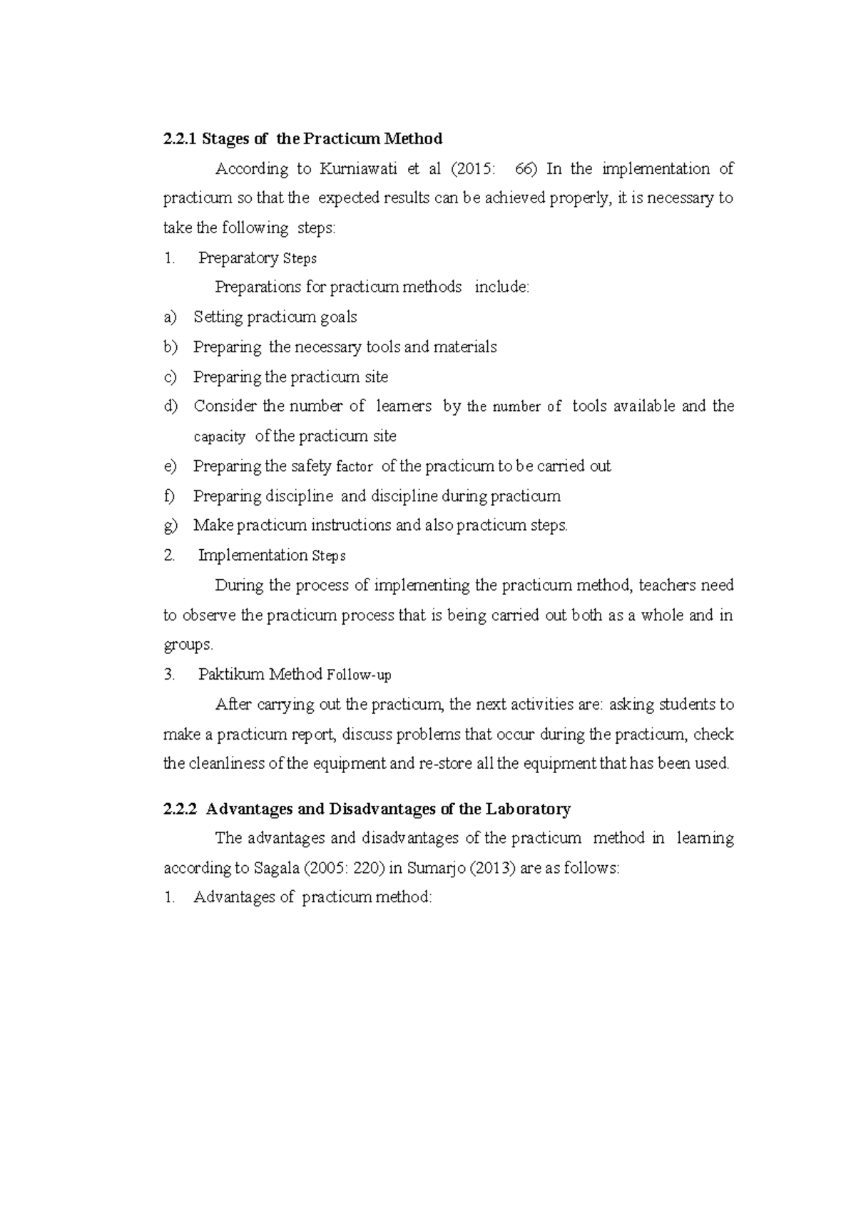Stages of the Practicum Method - 2.2 Stages of the Practicum Method ...