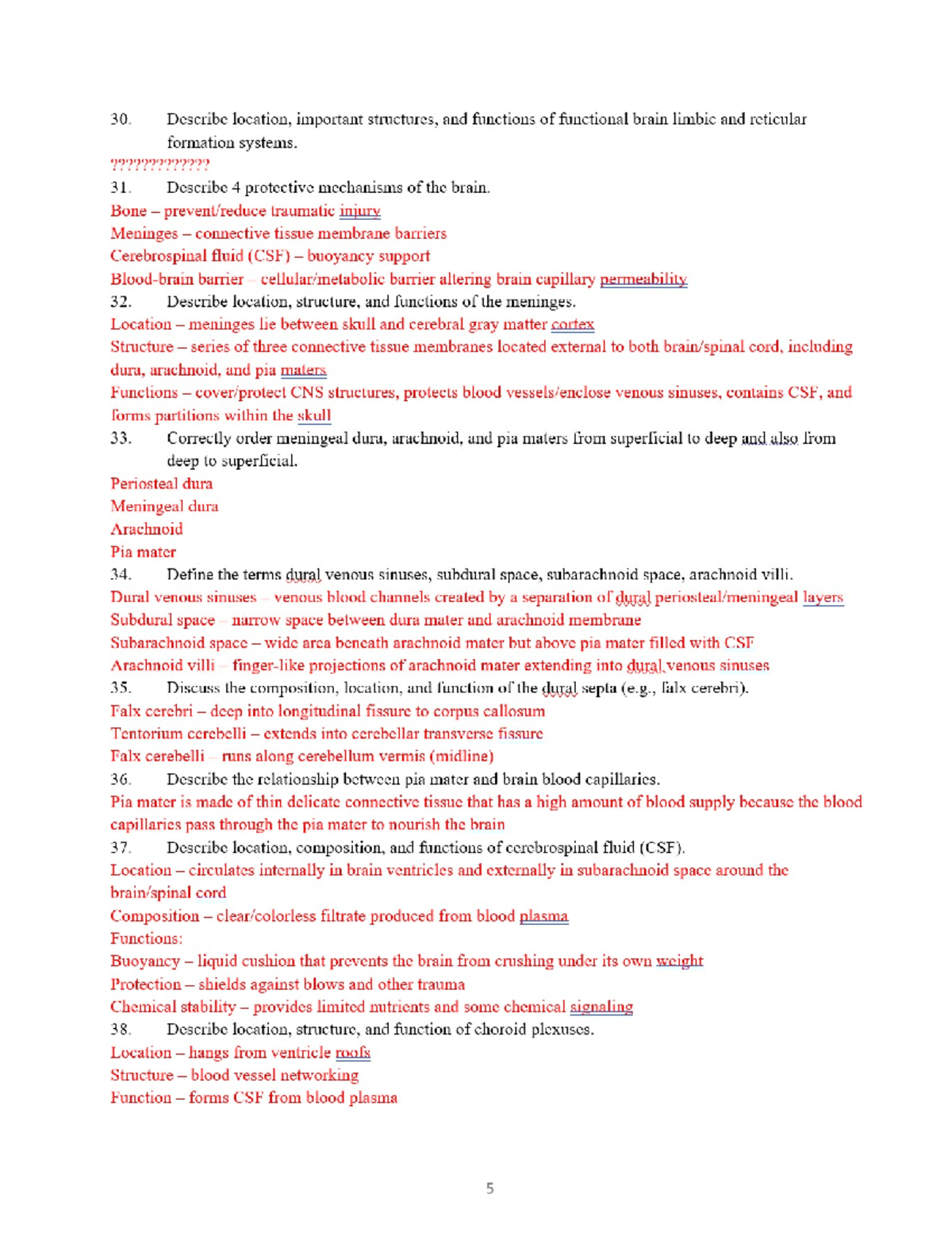 Exam 1 study guide page 5 - BMD 252 - Studocu