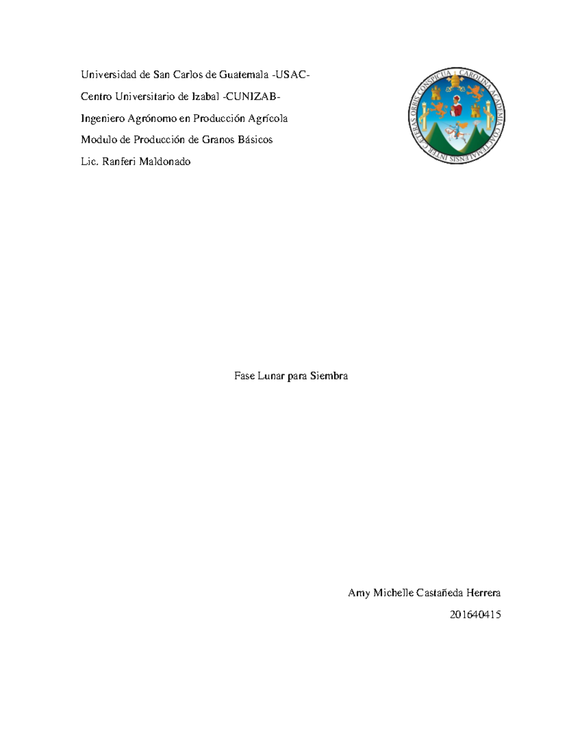 Fase lunar. Granos Basicos. Amy Castañeda - Warning: TT: undefined ...
