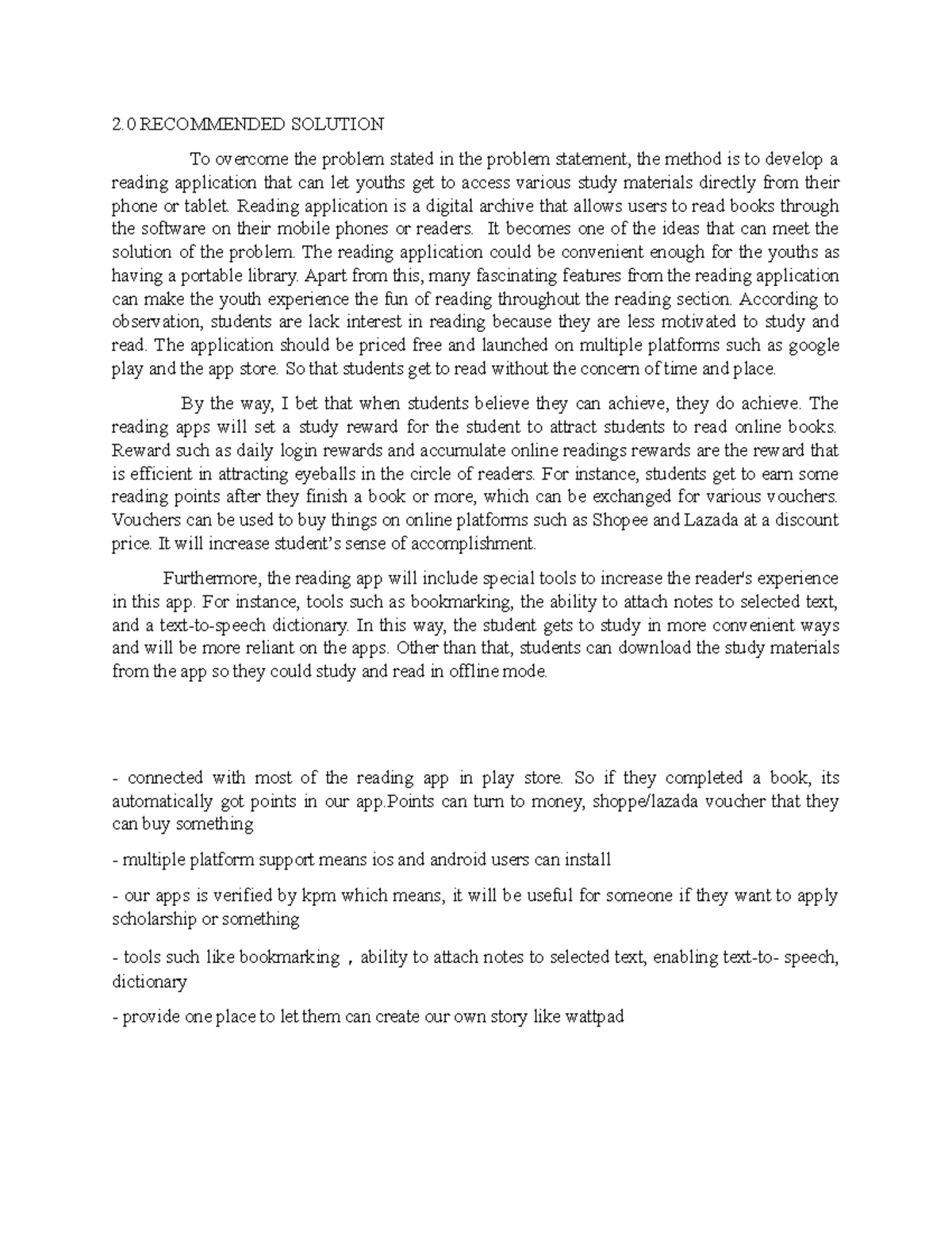 Recommended solution - 2 RECOMMENDED SOLUTION To overcome the problem ...