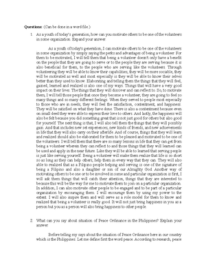 Preamble of the 1987 Philippine Constitution - NSTP - Learning Activity ...