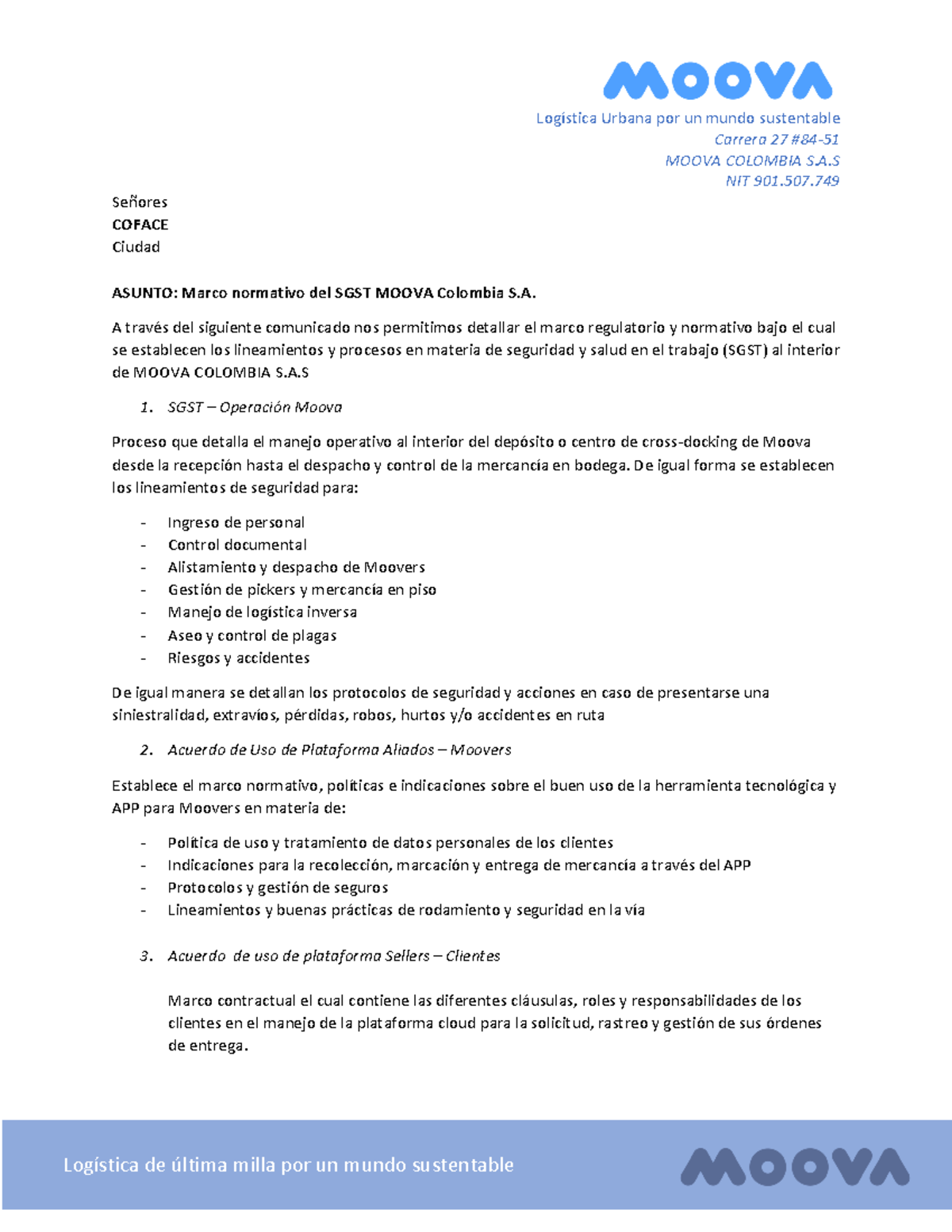 8.1 Marco Normativo SGST Moova - LogÌstica Urbana por un mundo ...