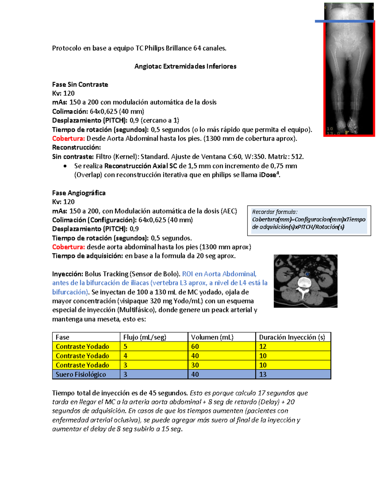 Protocolo TC Philips Musculoesqueletico y Columnas - Protocolo en base ...