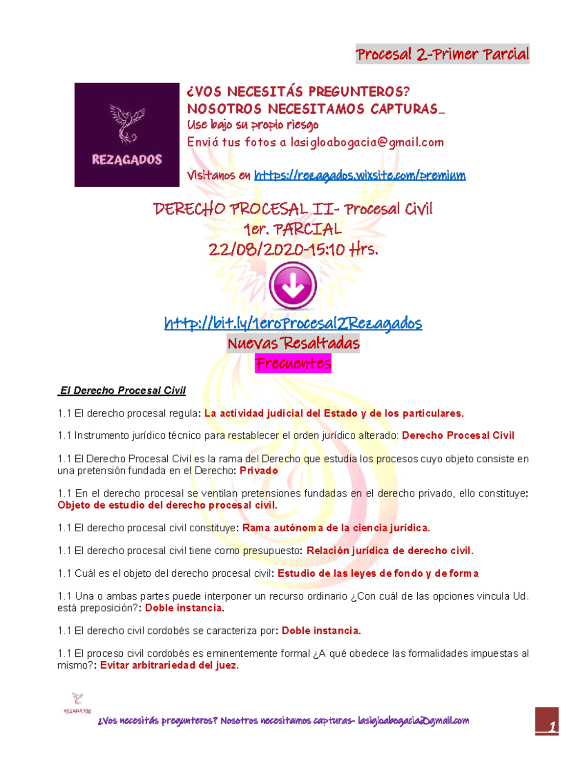 Parcial 22 Agosto 2020 - Warning: TT: undefined function: 32 ¿Vos necesitás pregunteros ...