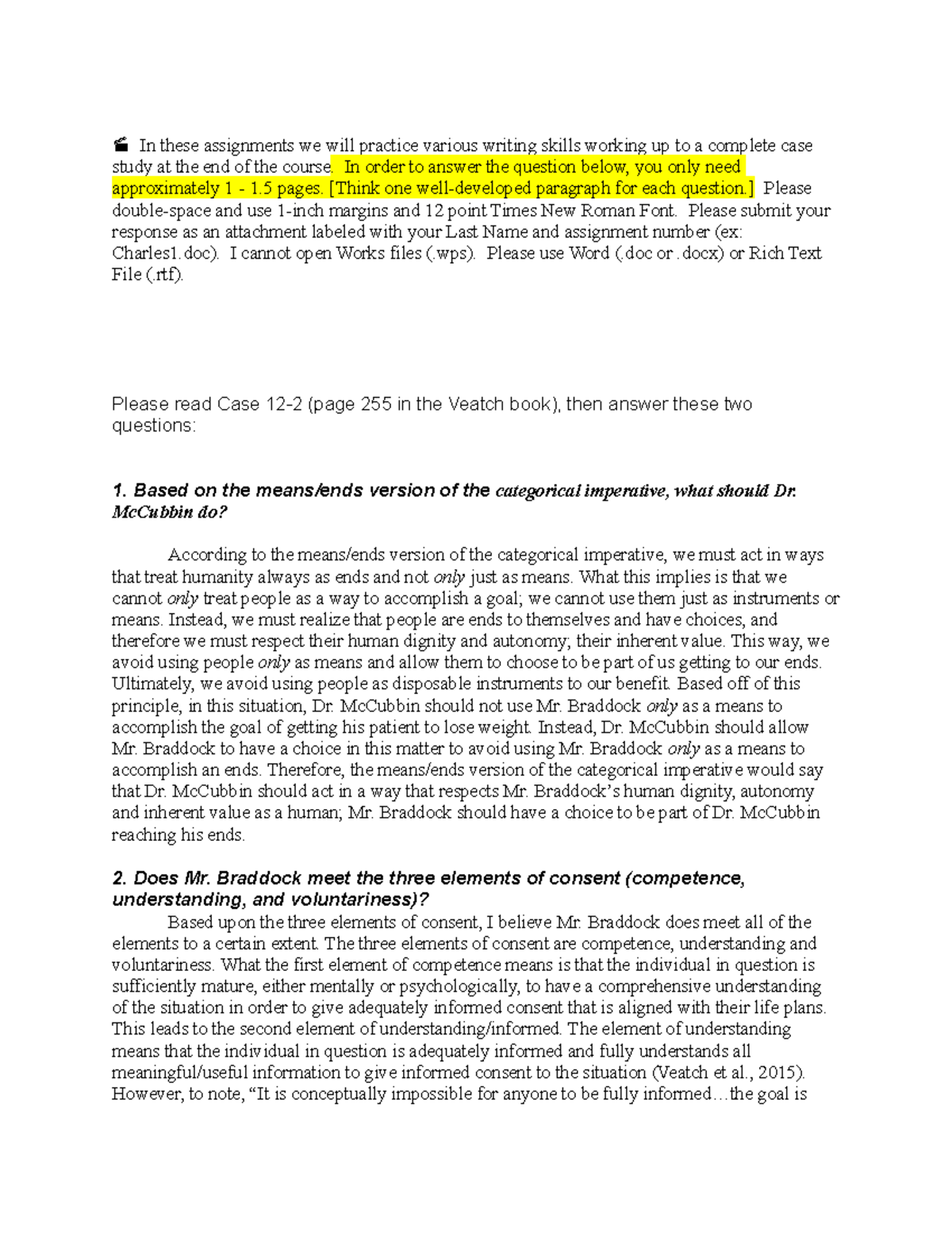 Assignment 3A - In these assignments we will practice various writing ...