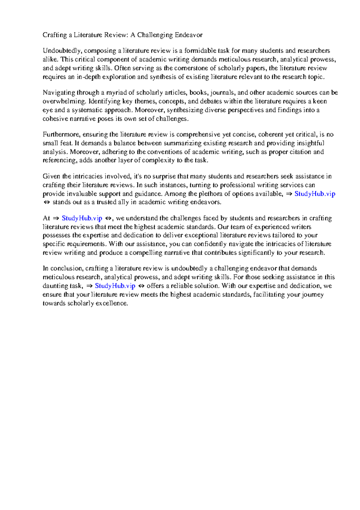 How To Make Review Of Related Literature Sample - Crafting a Literature ...