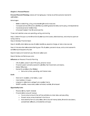 Chapter 2 Career Planning - Chapter 2: Financial Aspects of Career ...