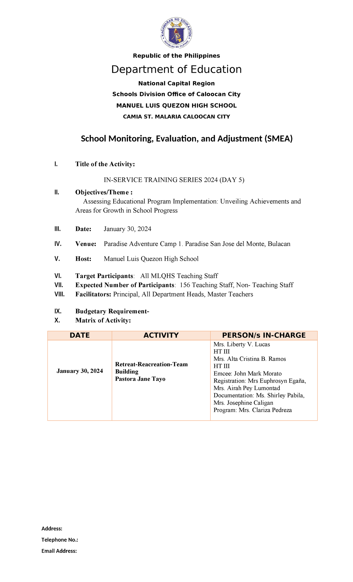 MID-YEAR- Inset DAY-5-SMEA - Department of Education National Capital ...