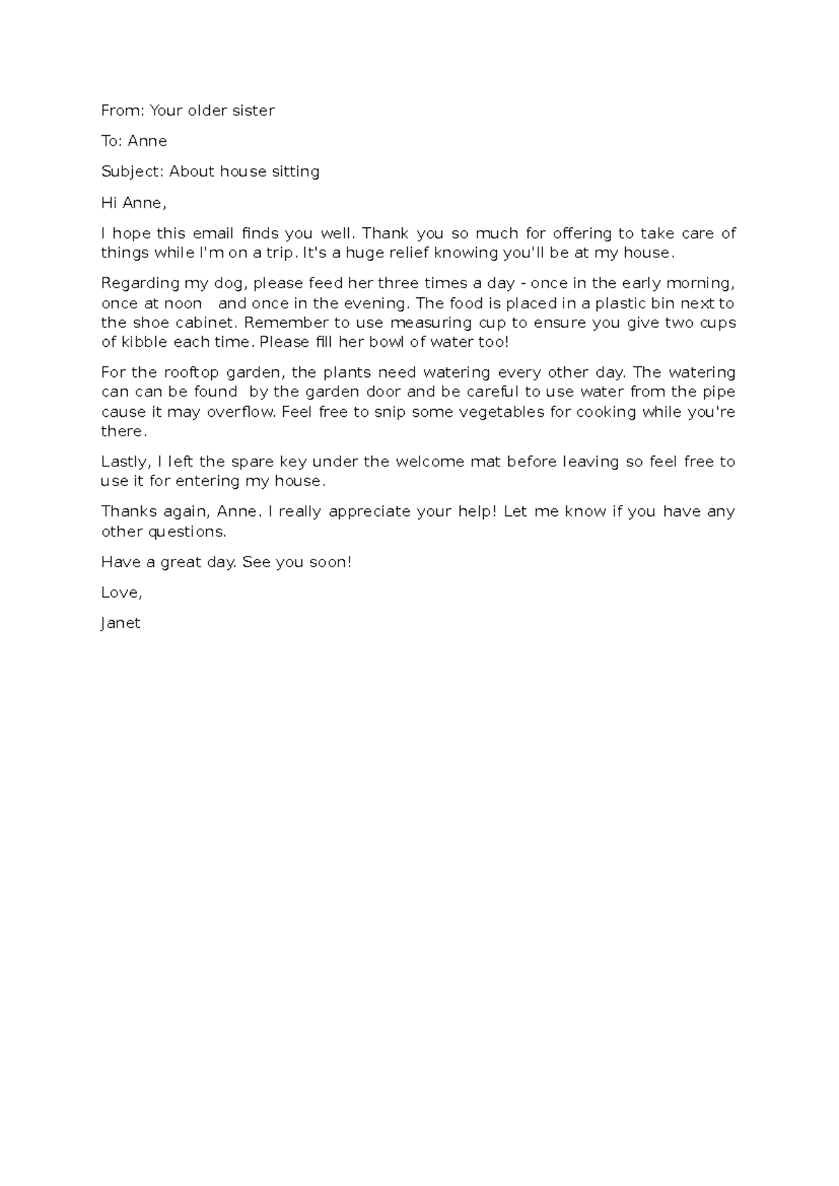 bbbbbbbbbbbbbbbbbbbbbbbbbbbbbbbbbb - From: Your older sister To: Anne ...