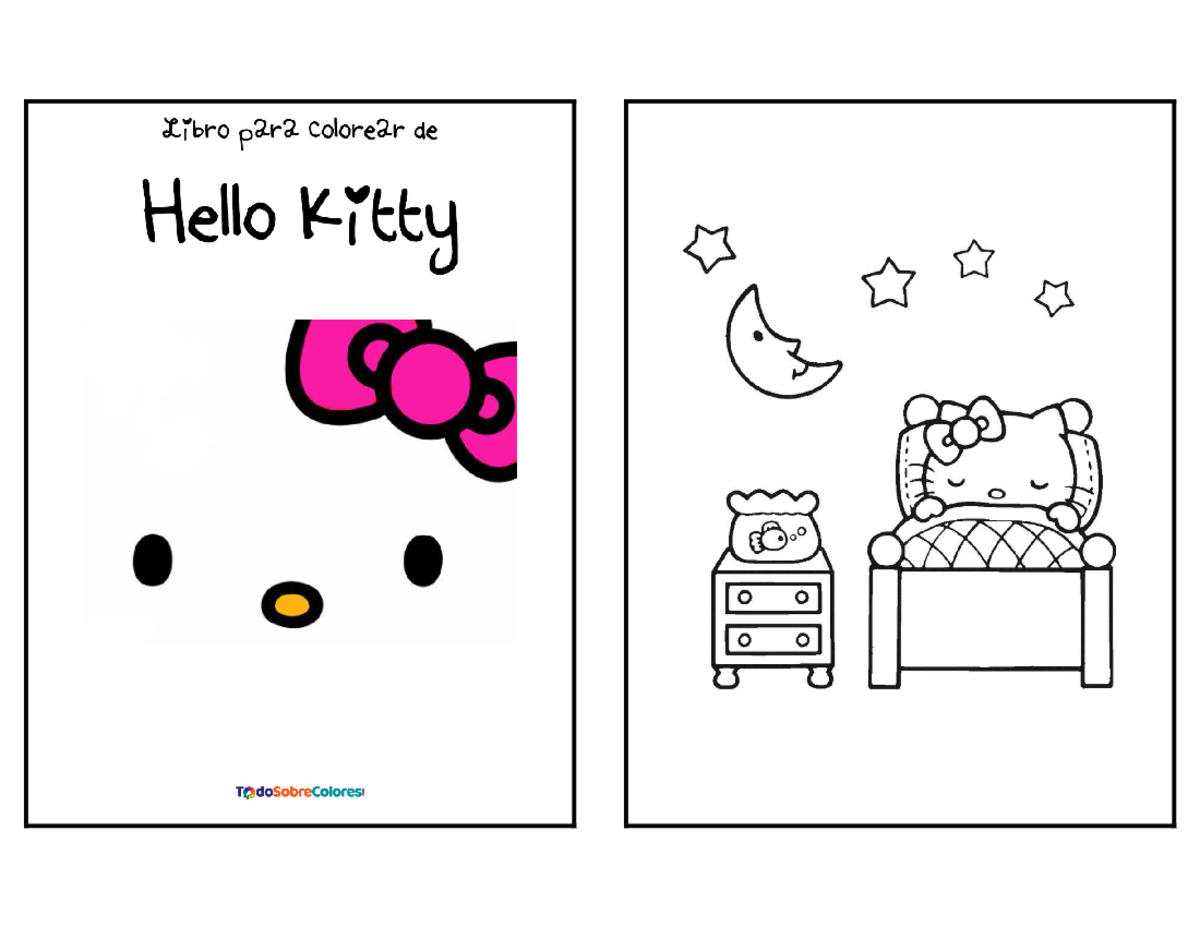 Libro para colorear de Hello Kitty - Pdfcoffee - Pedagogía - Studocu