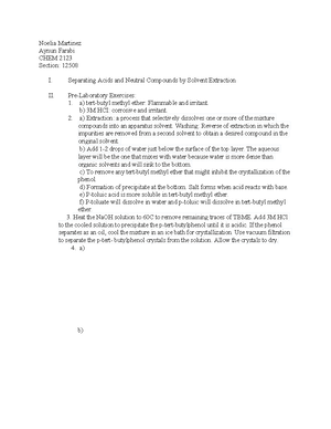 Brominating Alkenes - lab - Noelia Martinez Aynun Farabi CHEM 2123 ...