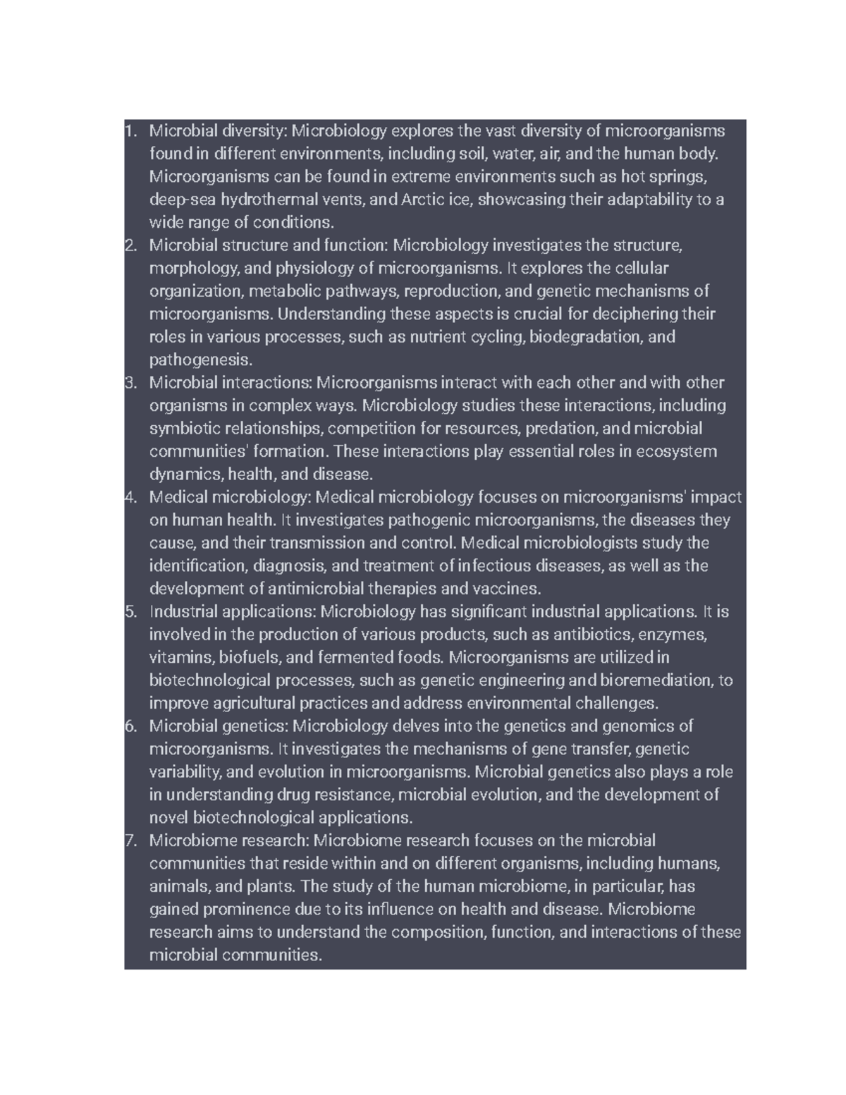 Notes on microbiology - Microbial diversity: Microbiology explores the ...