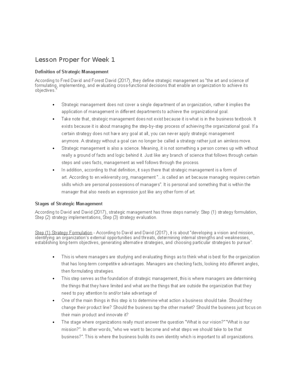 CB 101 WEEK 1 - you can look - Lesson Proper for Week 1 Definition of ...