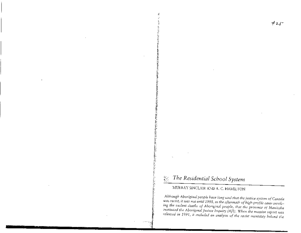 The-Residential-School - Principles of Education - Studocu