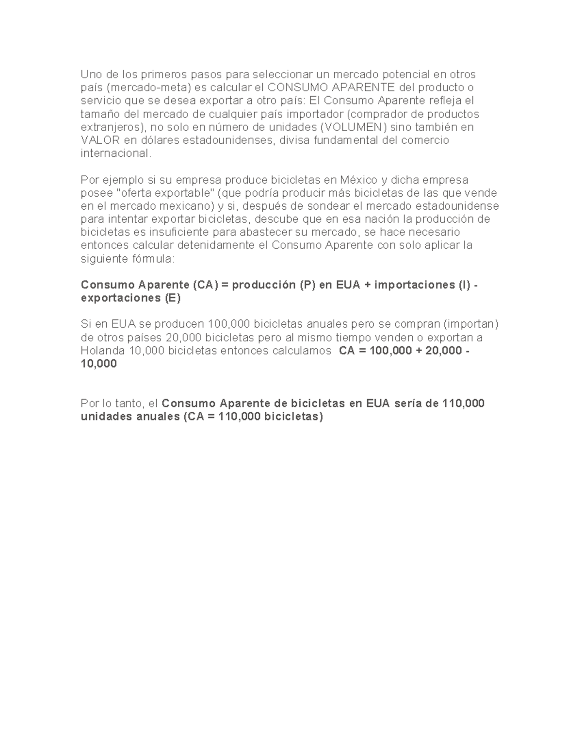 CÓMO Calcular EL Consumo Aparente EN UN PLAN DE Exportación - Uno de ...