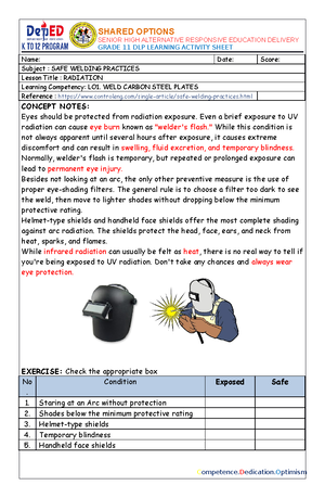 LAS No 7 International Welding Codes - SHARED OPTIONS SENIOR HIGH ...