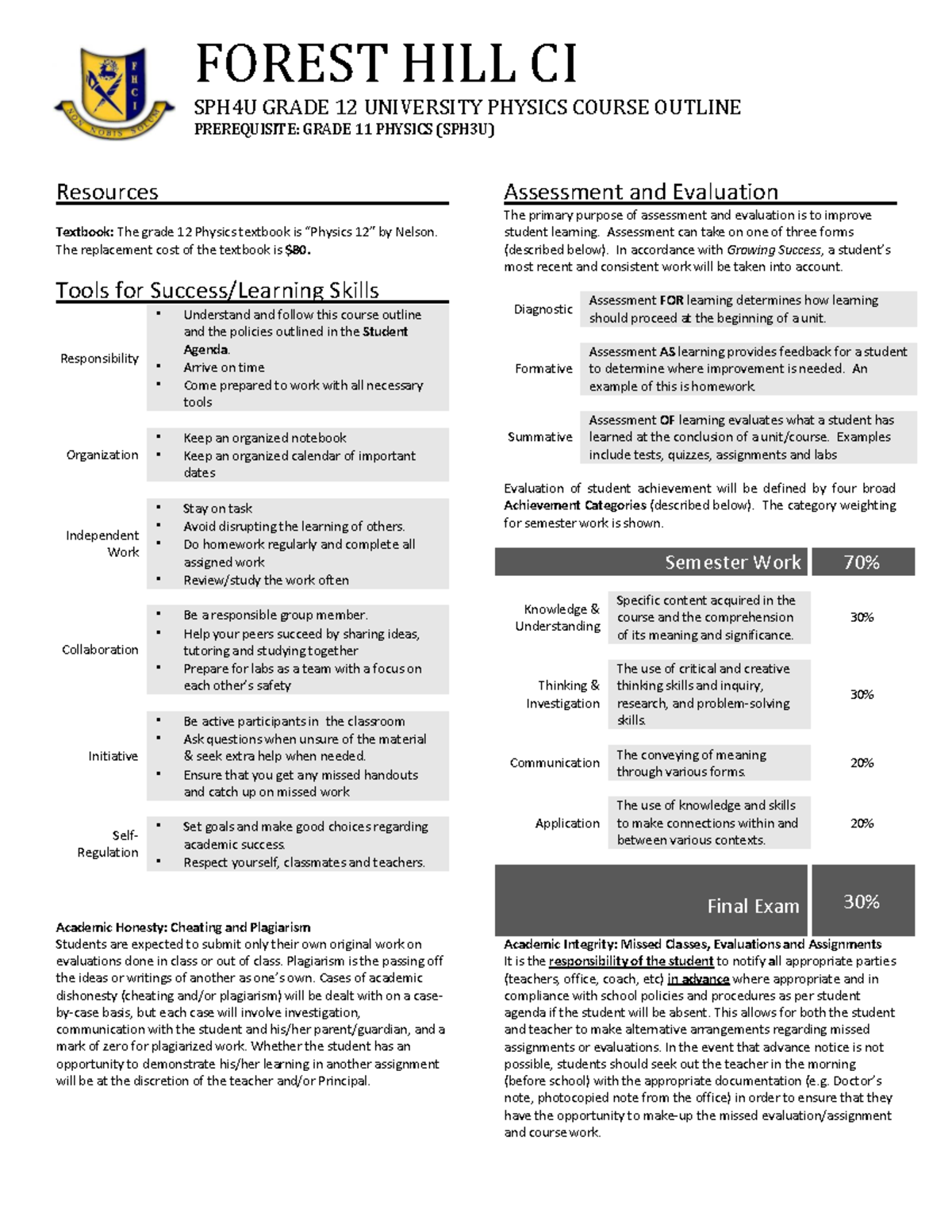 SPH4U 2018 Sph4u Resources Textbook The Grade 12 Physics Textbook